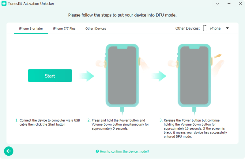 [OFFICIAL] User Guide of TunesKit Activation Unlocker