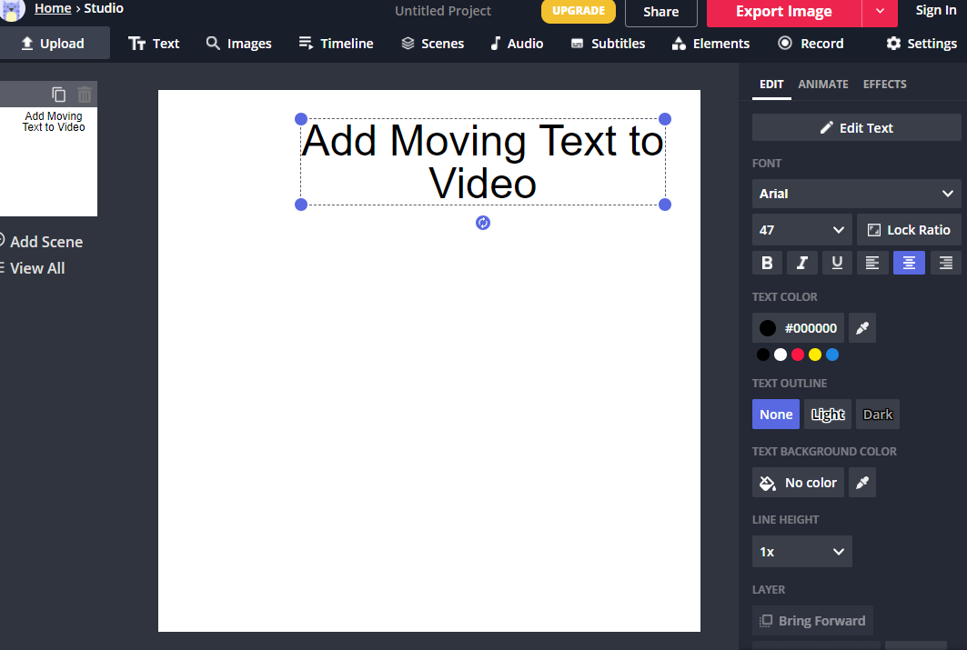 How to Add Moving Text to Video
